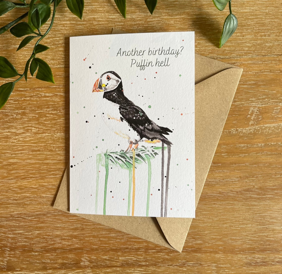 Puffin Birthday Card, Funny Birthday Card for Him, for Her, Pun ...