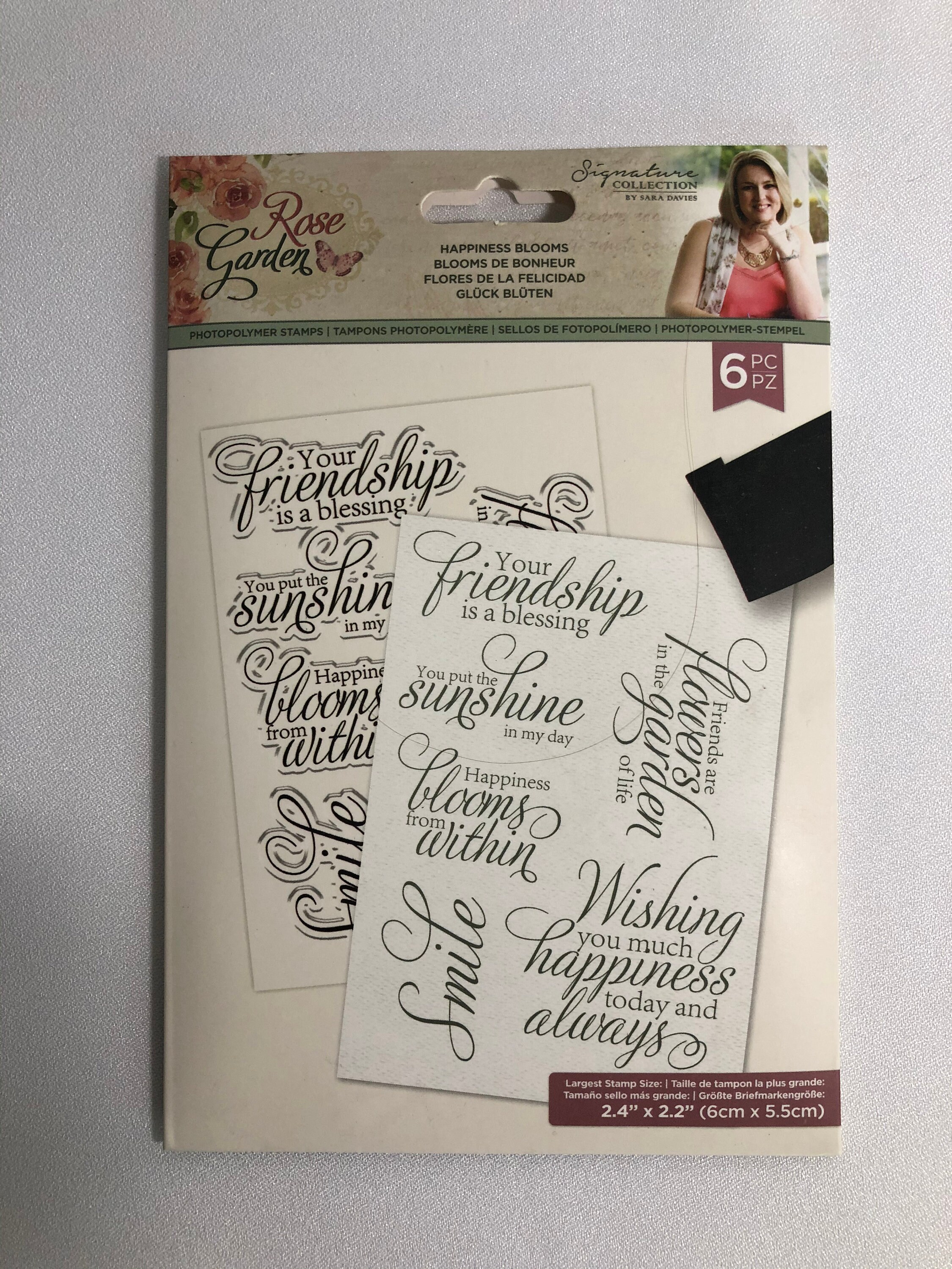 Sara Signature rose Garden Collection Stamping Elements Sentiment ...