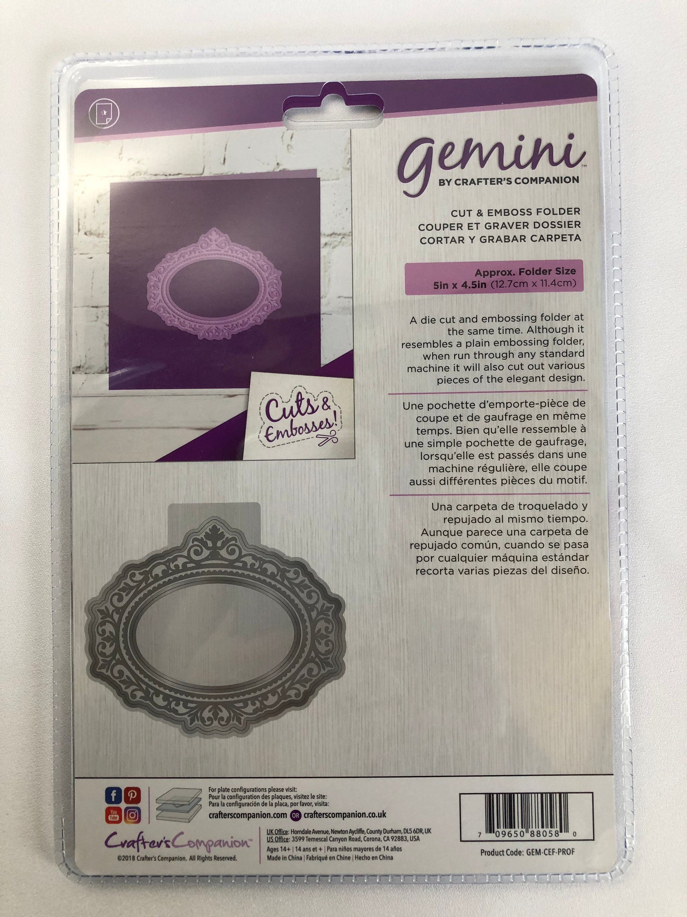 Gemini Embossing Folders Cut and Emboss Folders Crafters | Etsy