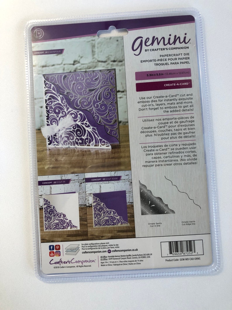 Create A Card Gemini Crafters Companion Papercraft | Etsy