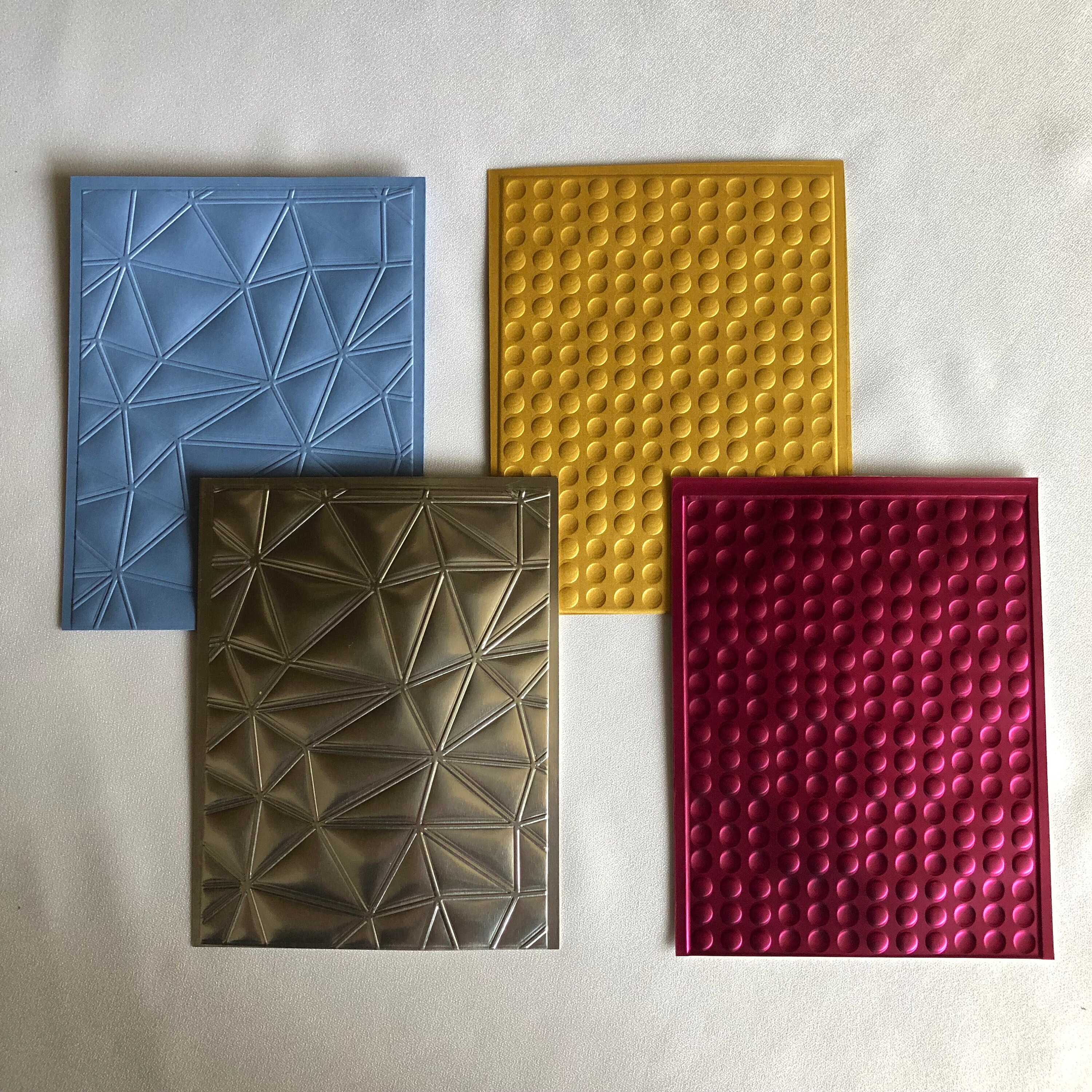 3D Embossing Folders Geometric Designs 4.25 X 5.5 - Etsy