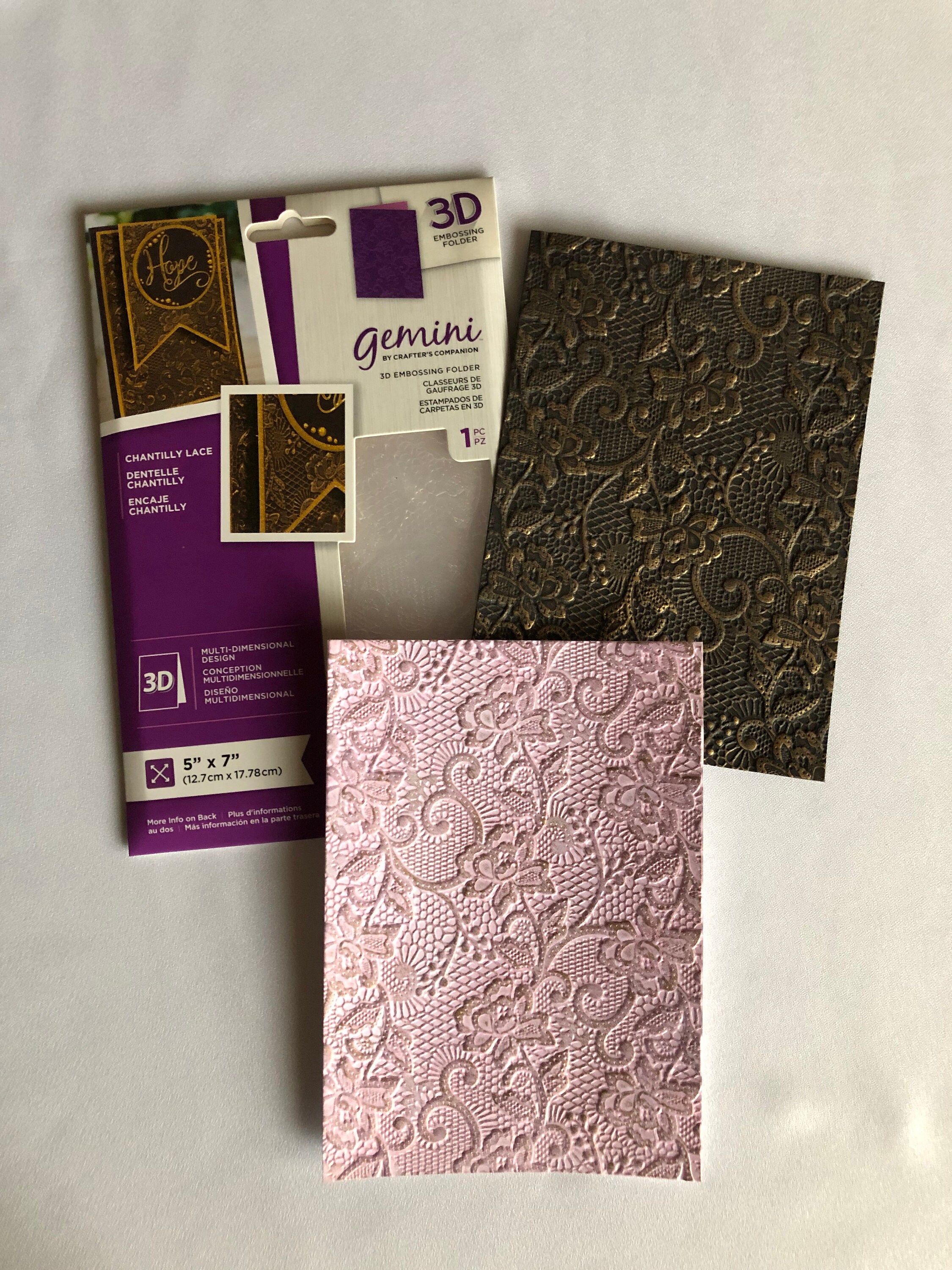 3D Embossing Folders 2 5 X 7 Crafters Companion Gemini 3 Dimensional ...