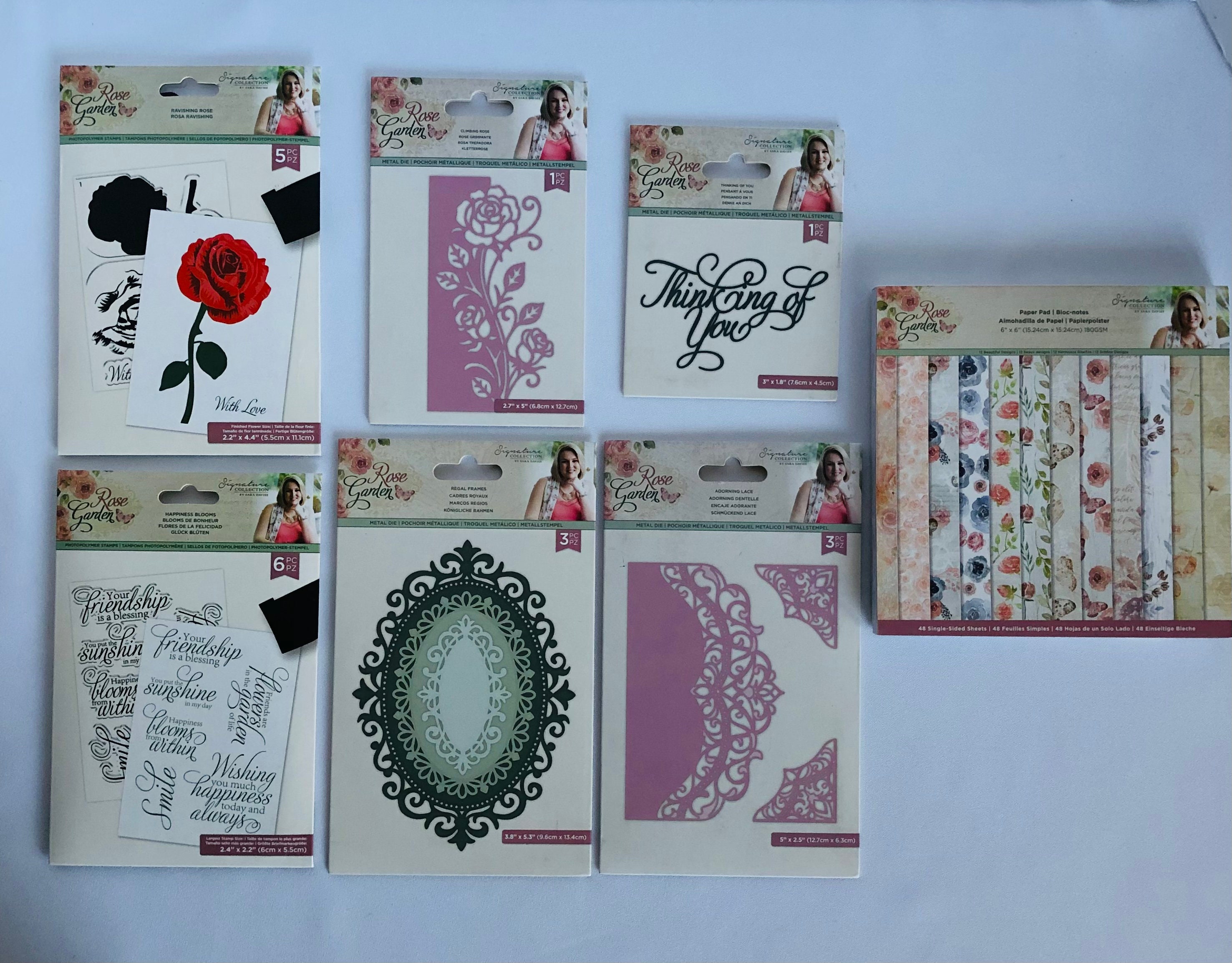 Sara Signature rose Garden Collection Stamping Elements - Etsy