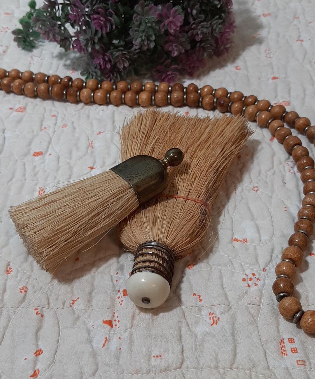 Vintage Hand Held Straw Brooms Ceremonial Brooms Besom- Sweep Away ...