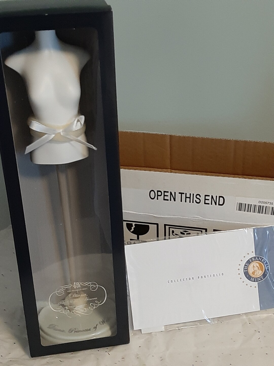 Authentic Franklin Mint's Princess Diana Dress Form/mannequin. Letter ...