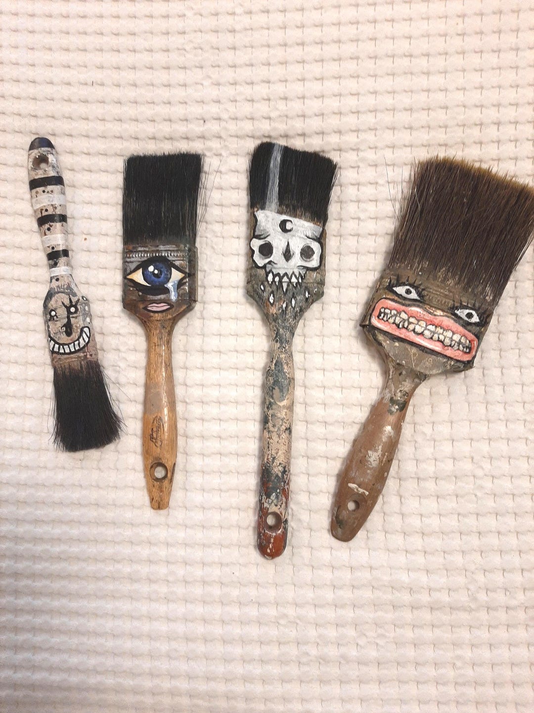 Paint Brushes Altered Vintage Paint Brushes Altered by Canadian Artist ...