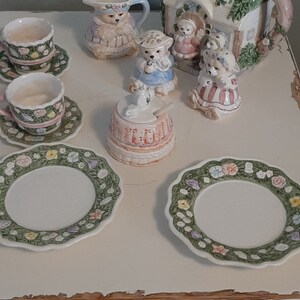 Country Cottage Tea Set Children's Ceramic 12 Piece Tea Set Ages 3 & up ...