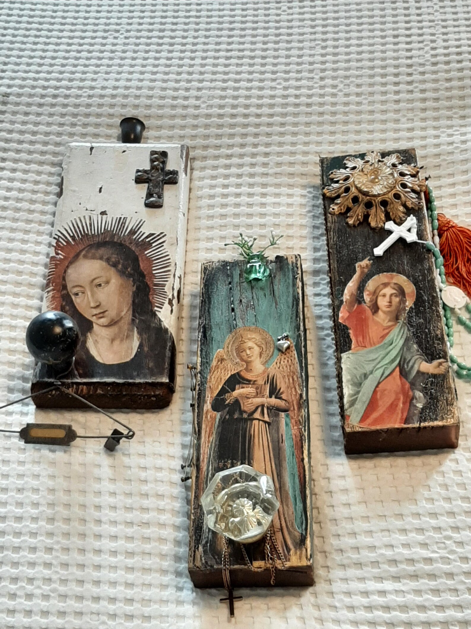 Hand Crafted Wall Art. Reclaimed Wood Wall Plaques. Rosery. Buddha ...