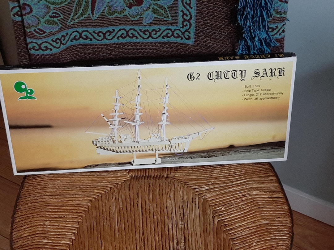 The Cuddy Sark Wood Model Ship Kit Wood Pieces, String for Rigging and ...