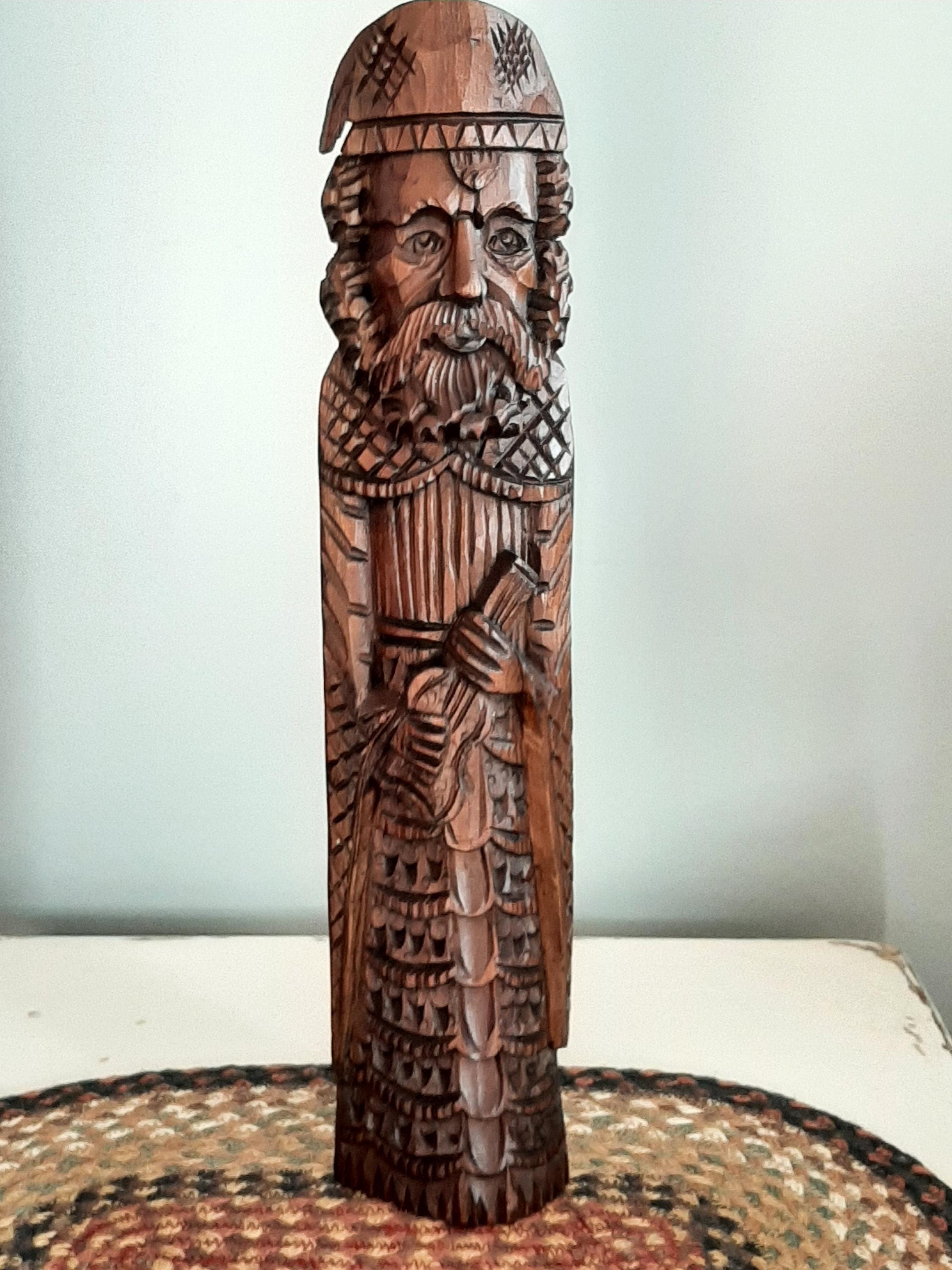 Gothic Medieval Wall Art Hand Carved Figures Religious Icons Patron ...