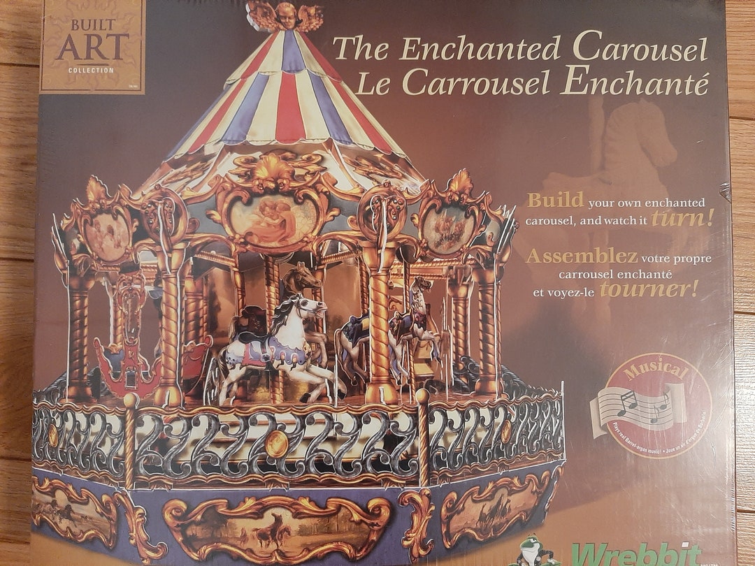 New/sealed Musical Enchanted Carousel 3D Puzzle. Made by Wrebbit. Build Your Enchanted Carousel ...