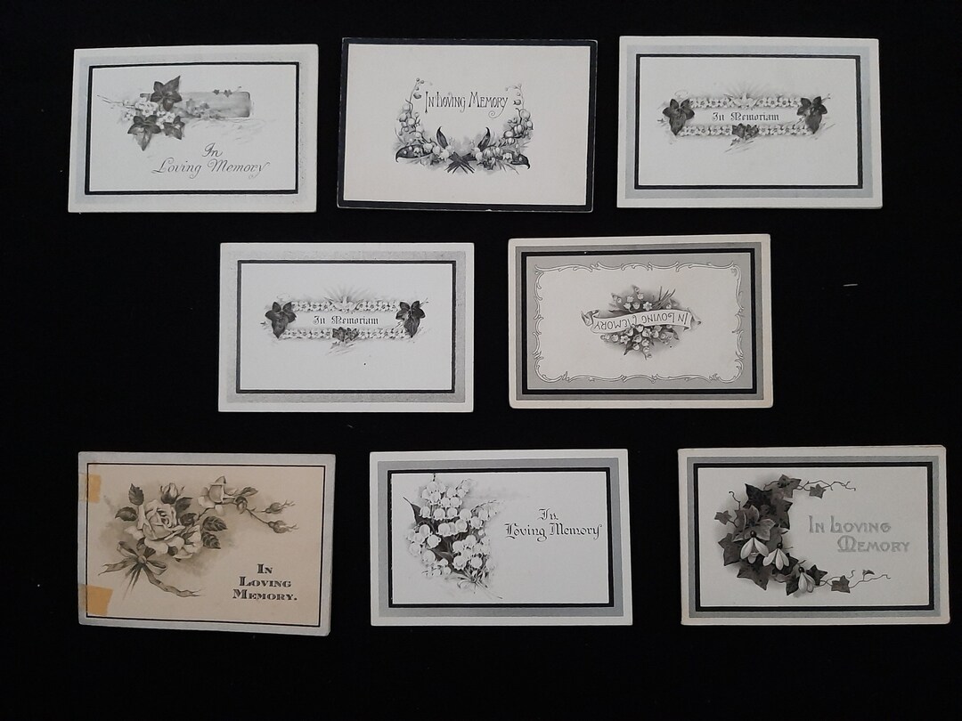 Vintage Memorial Cards. Funeral Cards Death Cards Oddity Curiosities ...