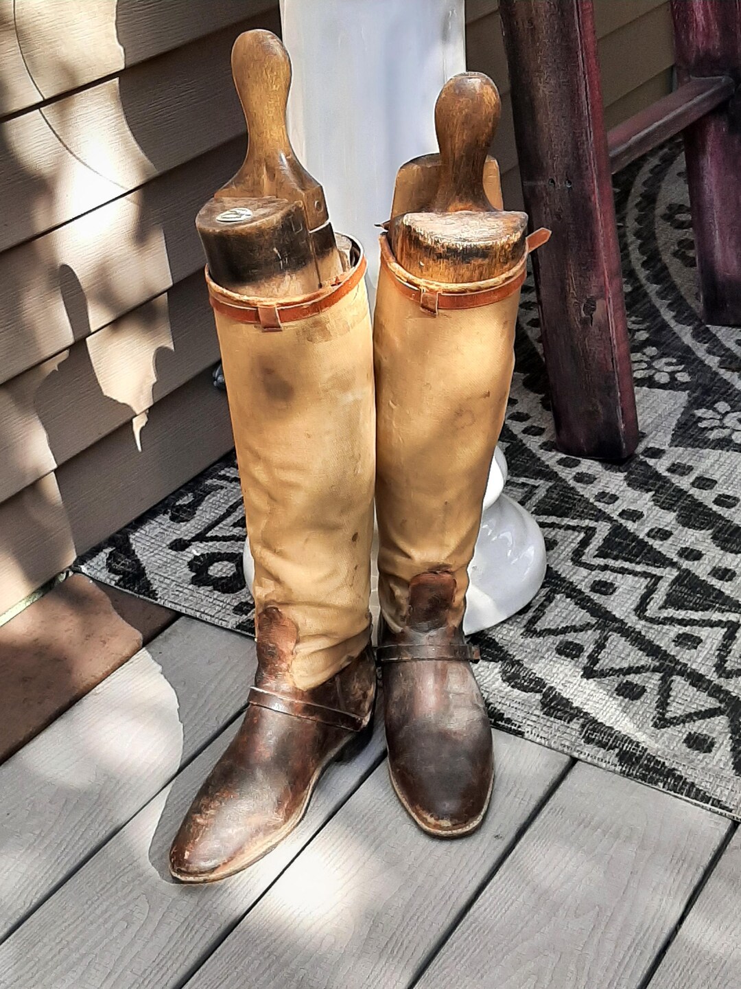 Antique Ladies Riding Boots. Antique Wooden Boot Forms Maxwell. Made ...