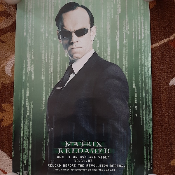 Matrix Reloaded Poster - Etsy