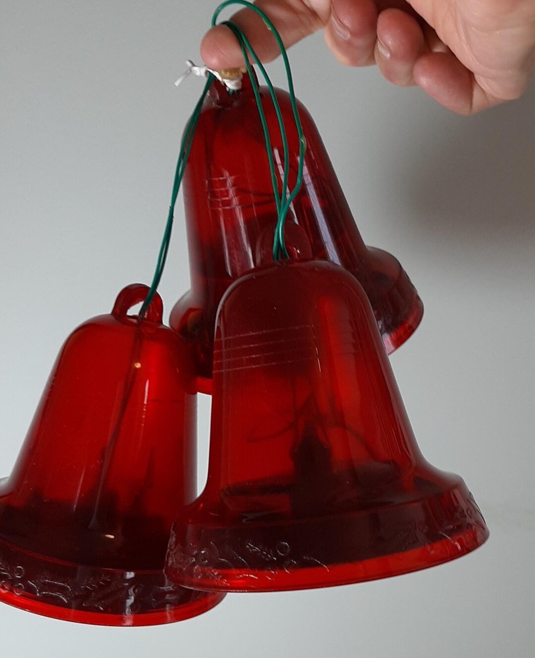 Vintage Carolites Bells Cluster 3 Bell Lights AS-IS No Longer Plays ...