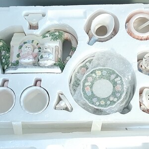 Country Cottage Tea Set Children's Ceramic 12 Piece Tea Set Ages 3 & up ...