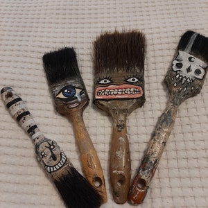 Paint Brushes Altered Vintage Paint Brushes Altered by Canadian Artist ...