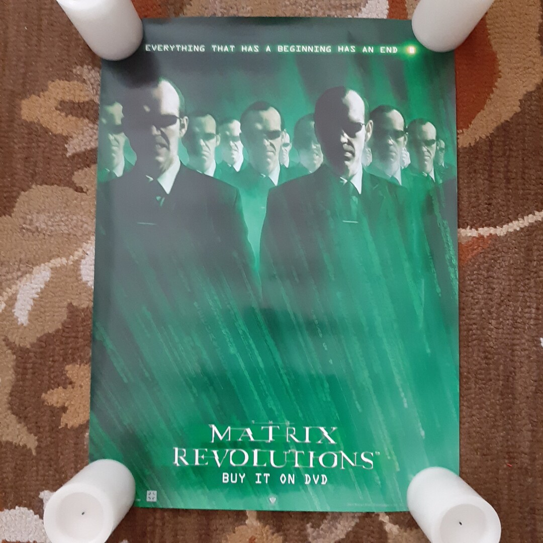 Released to DVD Movie Poster the Matrix Revolutions. Agent Smith ...