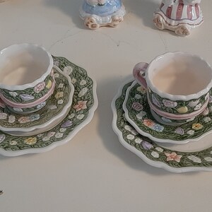 Country Cottage Tea Set Children's Ceramic 12 Piece Tea Set Ages 3 & up ...