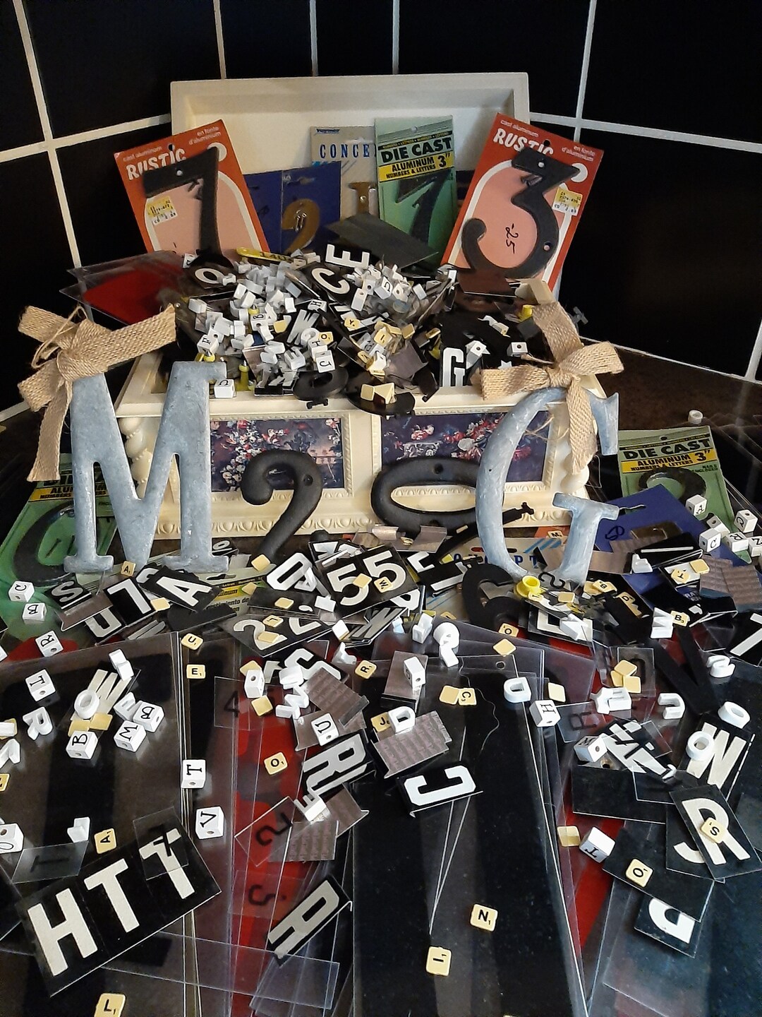 Vintage Numbers and Letters. Mystery Packs of Well Over 21 Ounces/600 ...