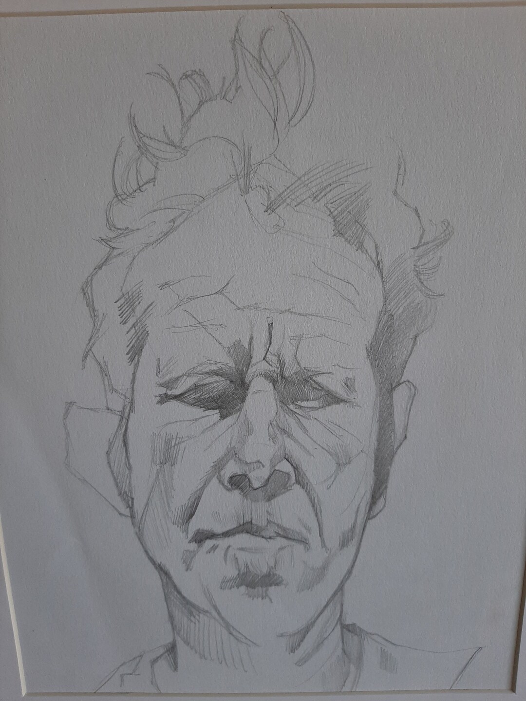 Tom Watts. an Original Pencil Drawing, Matted and Ready to Frame. Drawn ...