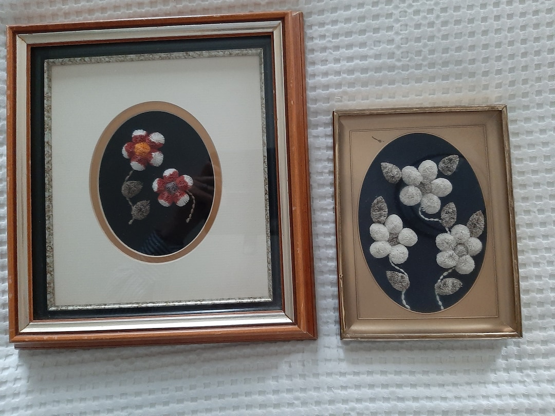 Pick of 2 Unique Wall Art. 3D Moose Hair Tufting. Caribou Hair Tufting ...