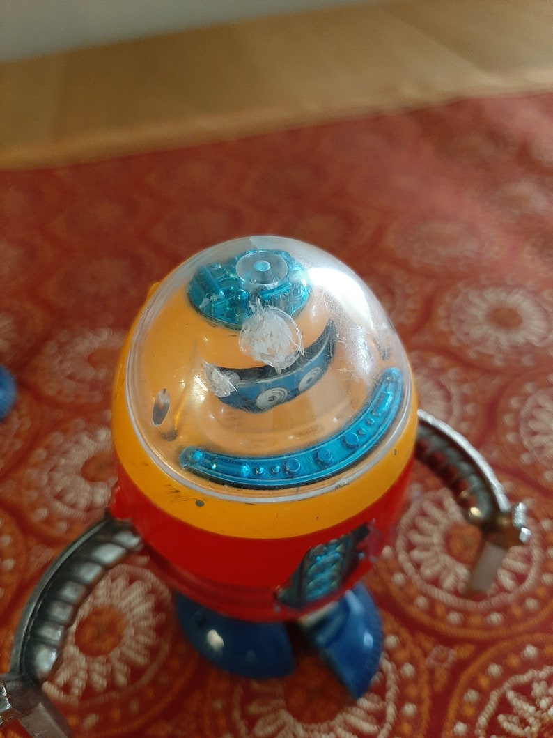 Shinsei Mini Power UFO Commander 7 Space Toy Robot Brayn-3 Made in Hong ...