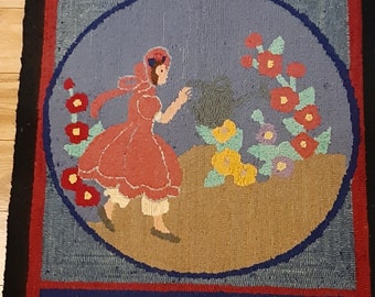 Hand Hooked Wool Rug - Etsy