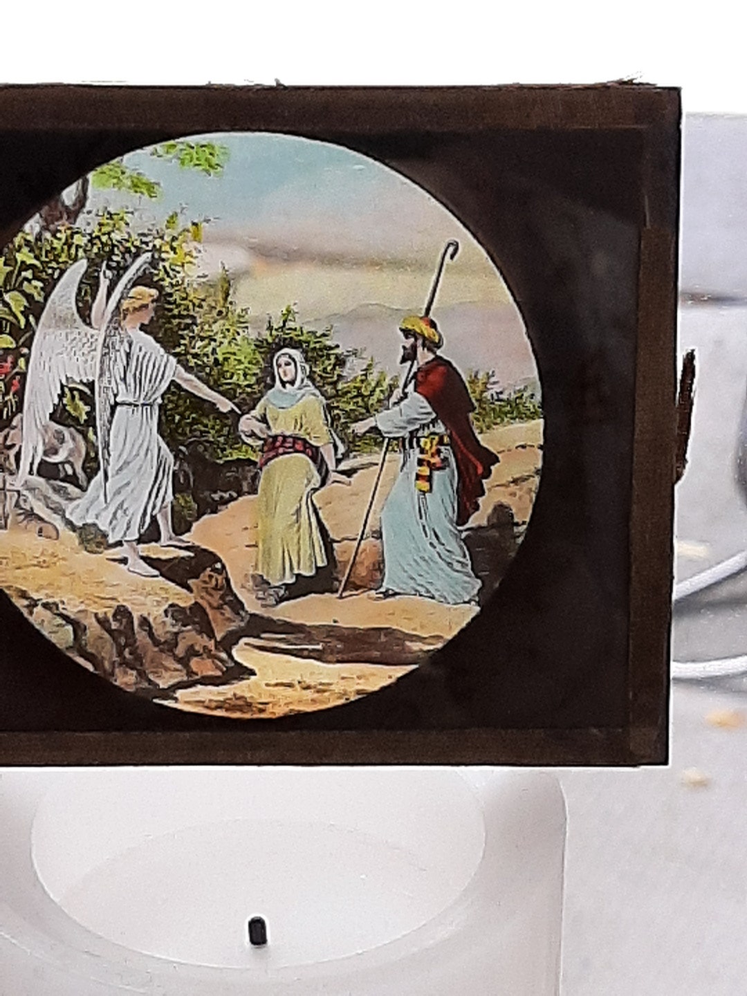 Mother of Samson Religious Glass Slide Hand Painted. Made by - Etsy Canada