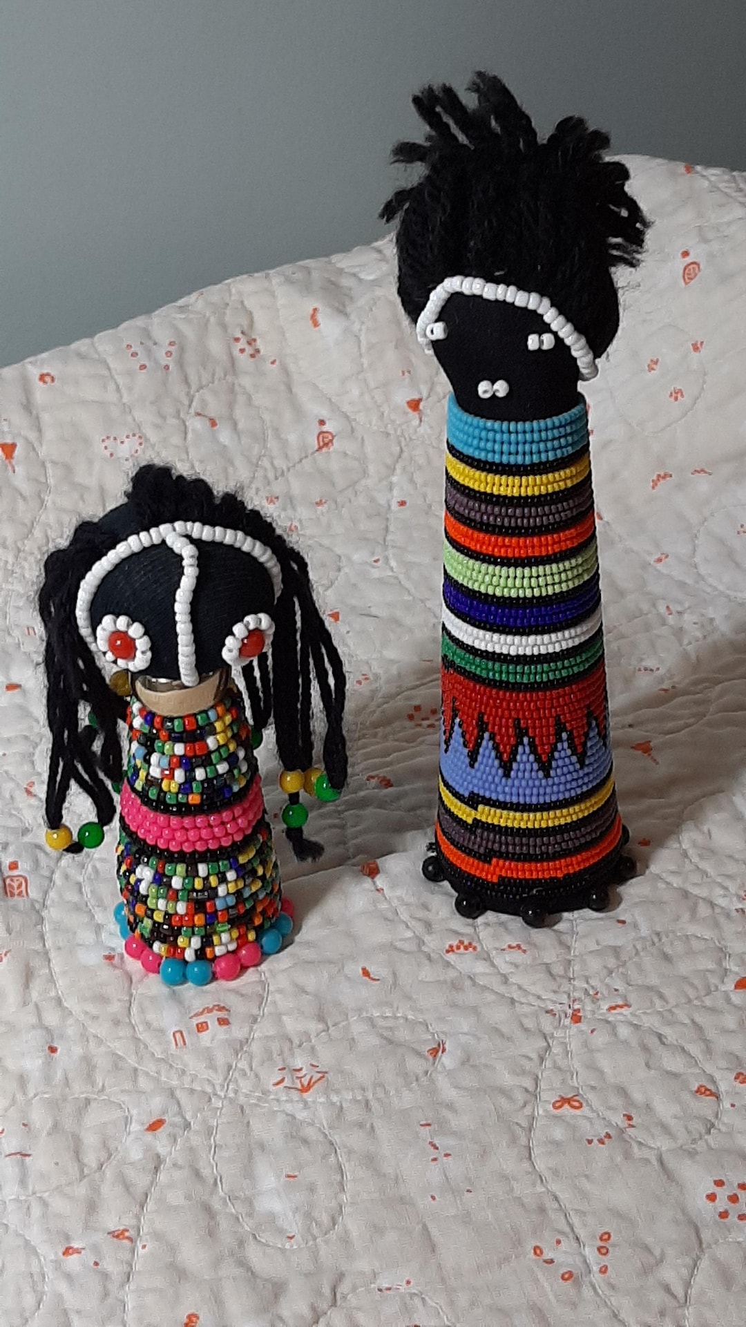 Zulu Dolls Beaded African Doll South African Figure Zulu Matron Doll ...