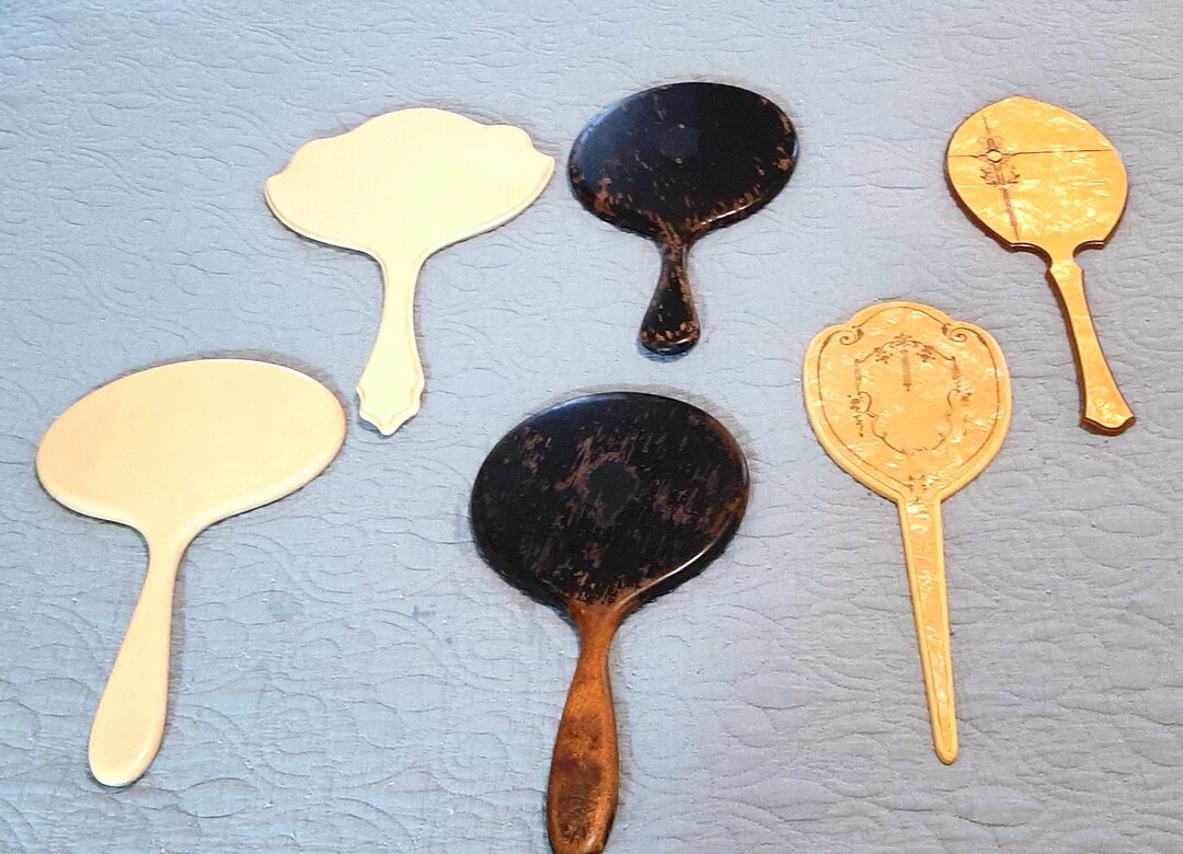 Antique Hand Mirrors: Art Deco Celluloid & French Ivory, Gallery Wall ...
