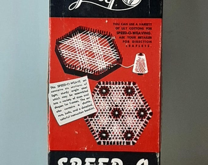 Vintage Lily Speed O Weave Loom Handicraft Weaving Tool Vanity Set ...