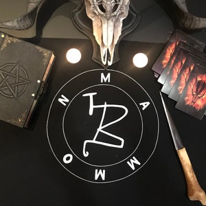 Mammon Tablecloth Demon Ritual Cloth Witch Altar Witchcraft Supplies ...