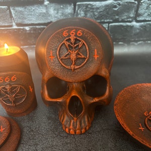 Satan Set 666 Inverted Cross Baphomet Altar Tool Witchcraft Ritual - Etsy