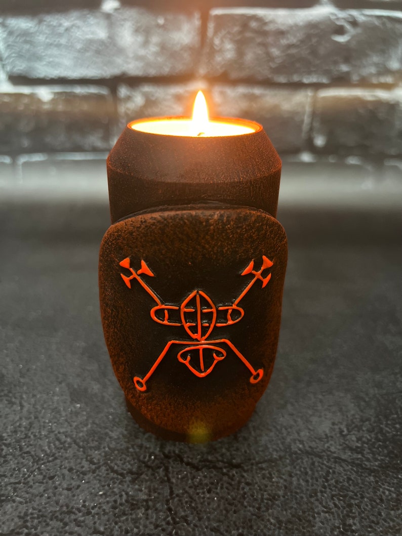 Lesser Key Solomon Bael Sigil Goetia Candlestick - Etsy
