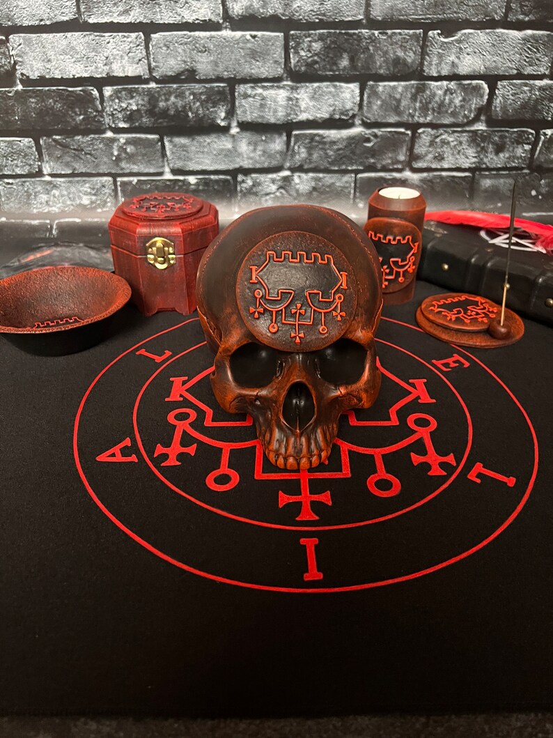 Goetia Skull 72demon Ritual Altar Solomon Demonology Occult - Etsy