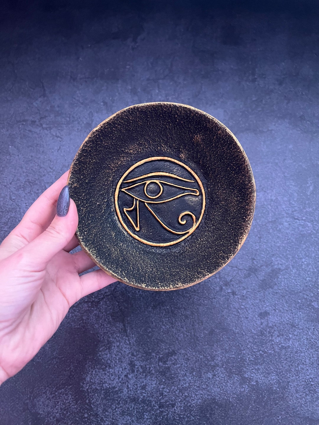Horus Eye Offering Bowl Egyptian God Decoration Plate Altar Supplies ...