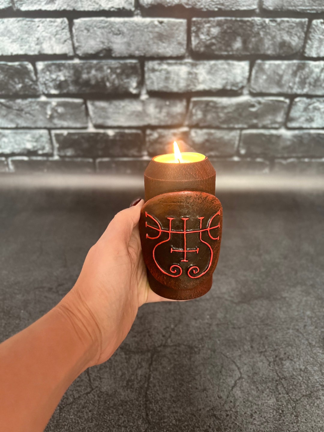 Zepar Sigil Lesser Key Solomon Candlestick - Etsy