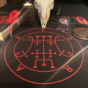 Foras Tablecloth Goetia 72demon Sigil Solomon Demonology Occult Altar ...