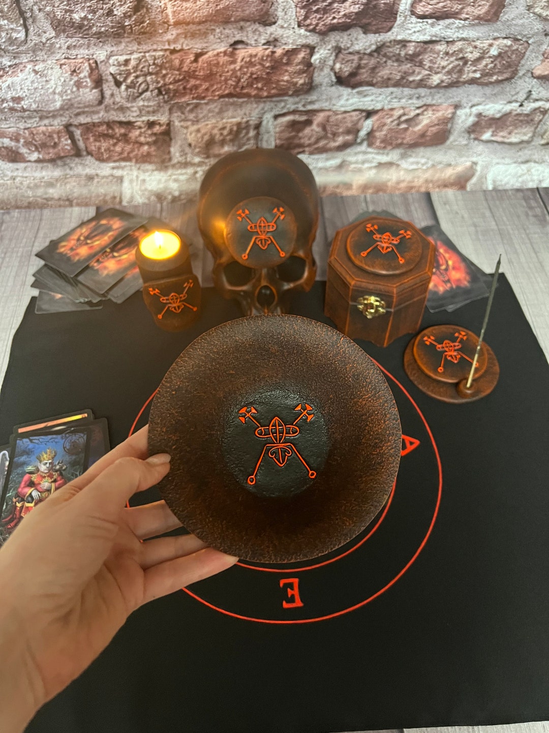Goetia 72 Demons Altar Ritual Offering Bowl Solomon Demonology ...