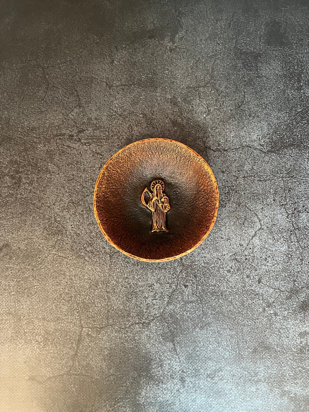 Santa Muerte Offering Bowl Death Altar Plate Santa Muerte - Etsy