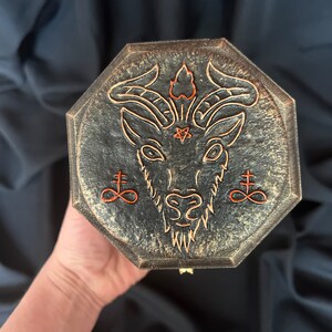 Baphomet Box Satan Decor Altar Tool Witchcraft Supplies Sorcery - Etsy