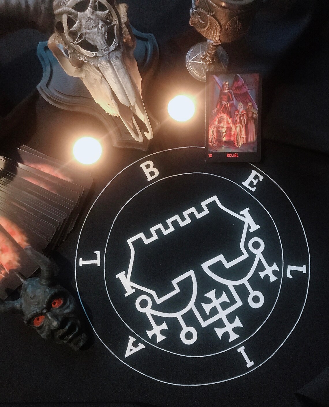 Belial Tablecloth Goetia Demon Sigil Ritual Altar Occult Altar - Etsy
