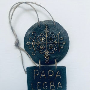 Papa Legba Wall Decor Voodoo Symbol Altar Witchcraft Supplies Sorcery ...