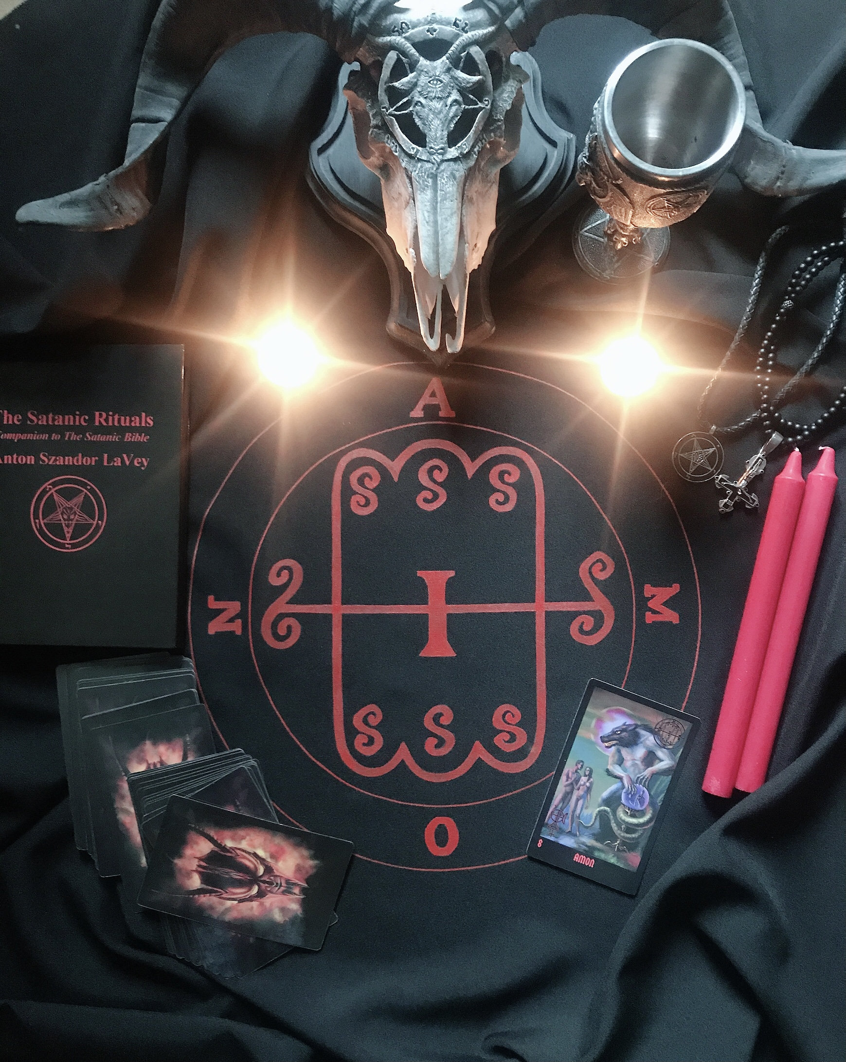 Amon Tablecloth Goetia Demon Sigil Invocation Demon | Etsy Canada