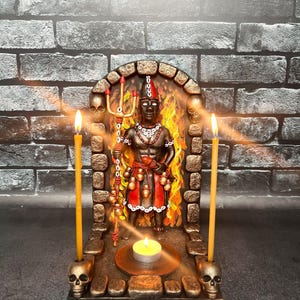 Eshu Esu Exu Altar Ritual Statue Voodoo Deity African Spirit Mystical ...