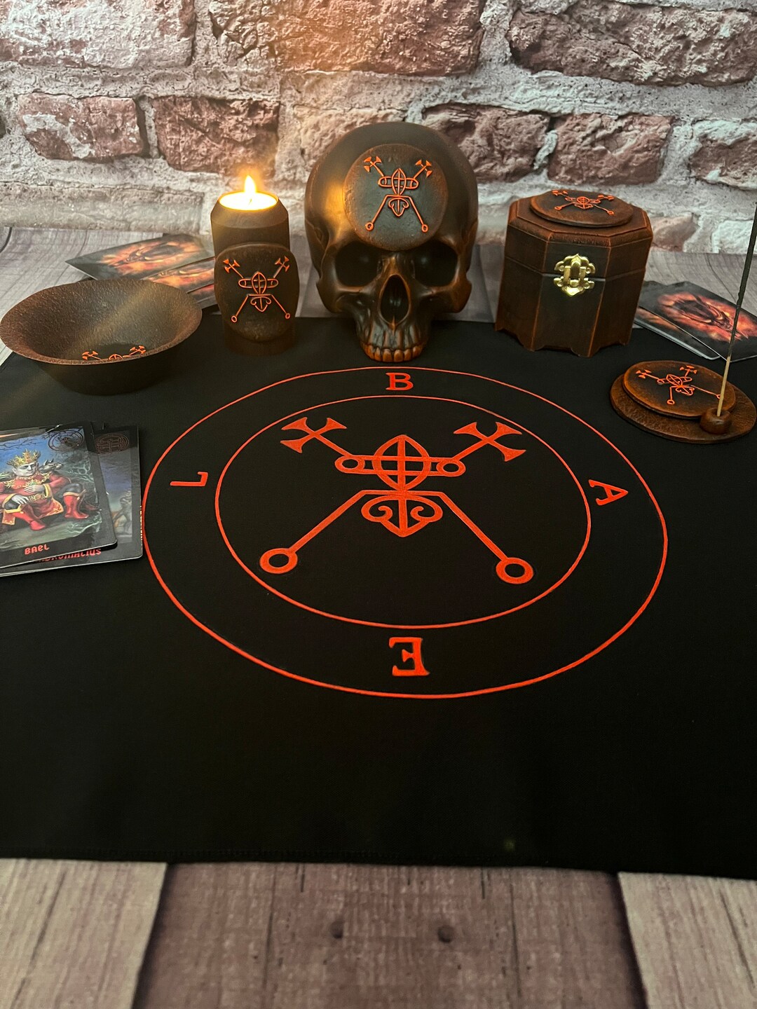 Bael Tablecloth Goetia Demon Sigil Altar Cloth Altar Witchcraft ...