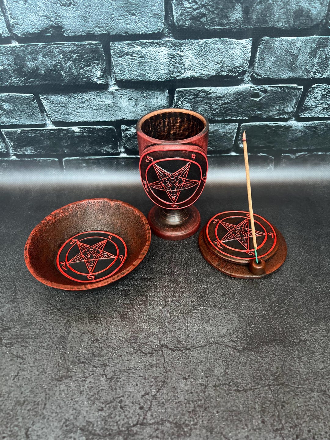 Baphomet SET Anton Lavey Sigil Leviathan Altar Occultism Satanism ...