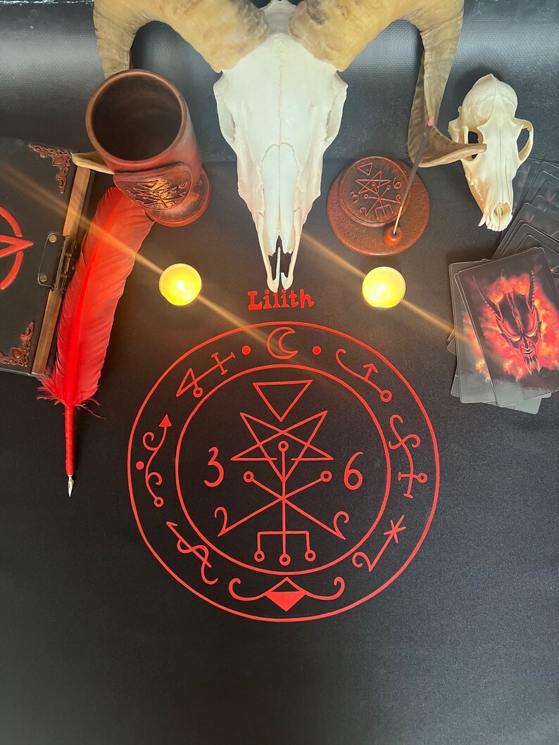 Lilith Sigil Altar Tablecloth - Etsy
