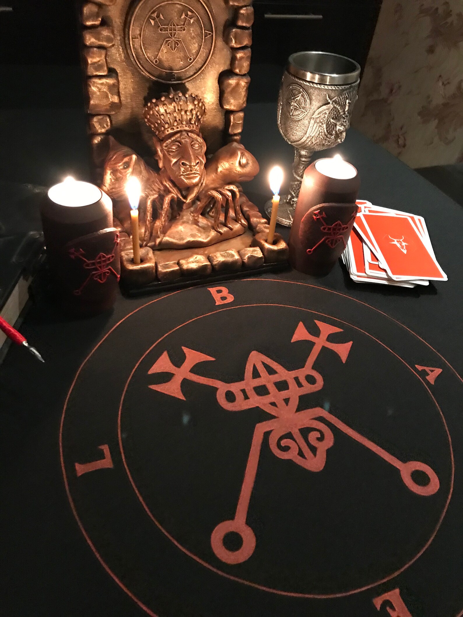 Bael Tablecloth Goetia Demon Sigil Altar Cloth Occult Altar - Etsy